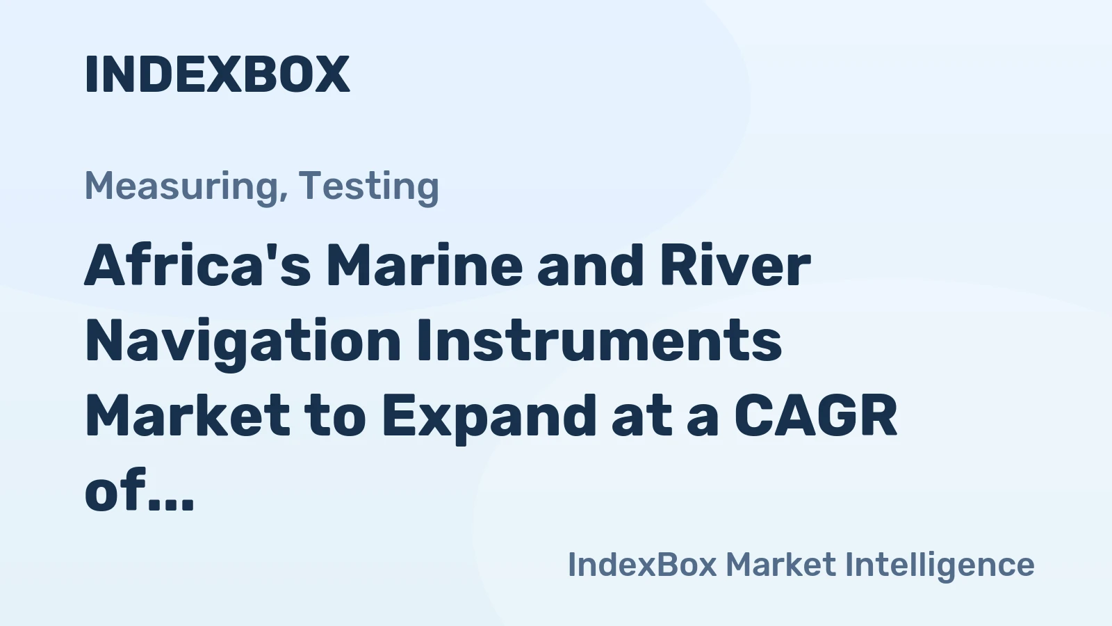 Africa's Marine and River Navigation Instruments Market to Expand at a CAGR of +1.7% through 2035