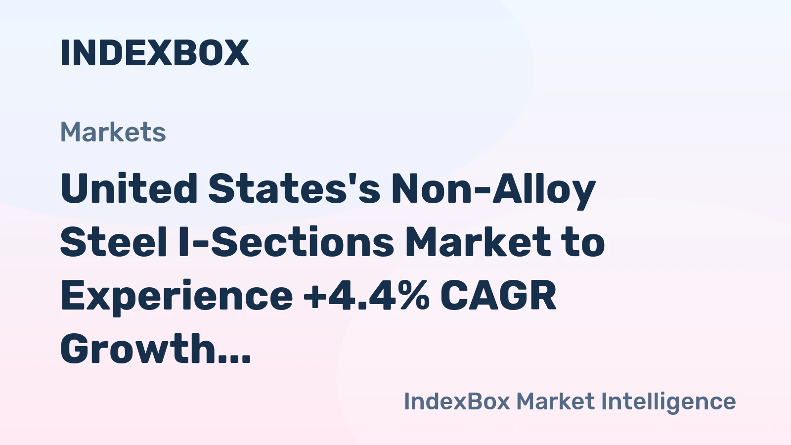 United States's Non-Alloy Steel I-Sections Market to Experience +4.4% CAGR Growth from 2024 to 2035