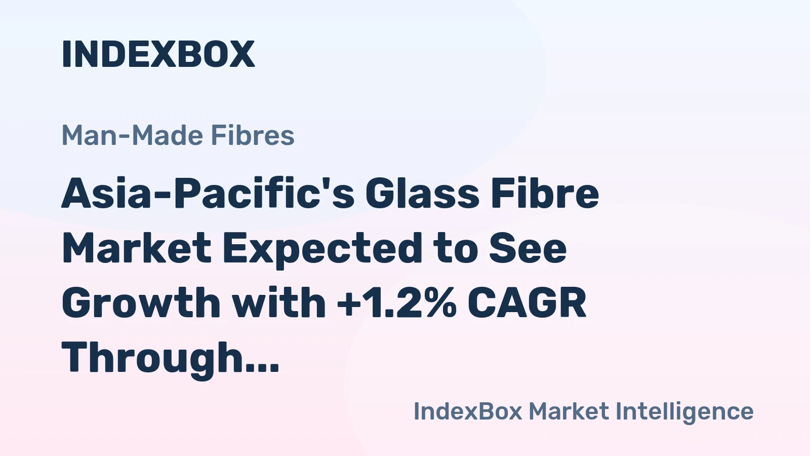 Asia-Pacific's Glass Fibre Market Expected to See Growth with +1.2% CAGR Through 2035