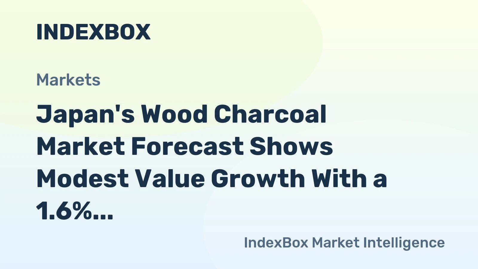 Japan's Wood Charcoal Market Forecast Shows Modest Value Growth With a 1.6% CAGR Through 2035