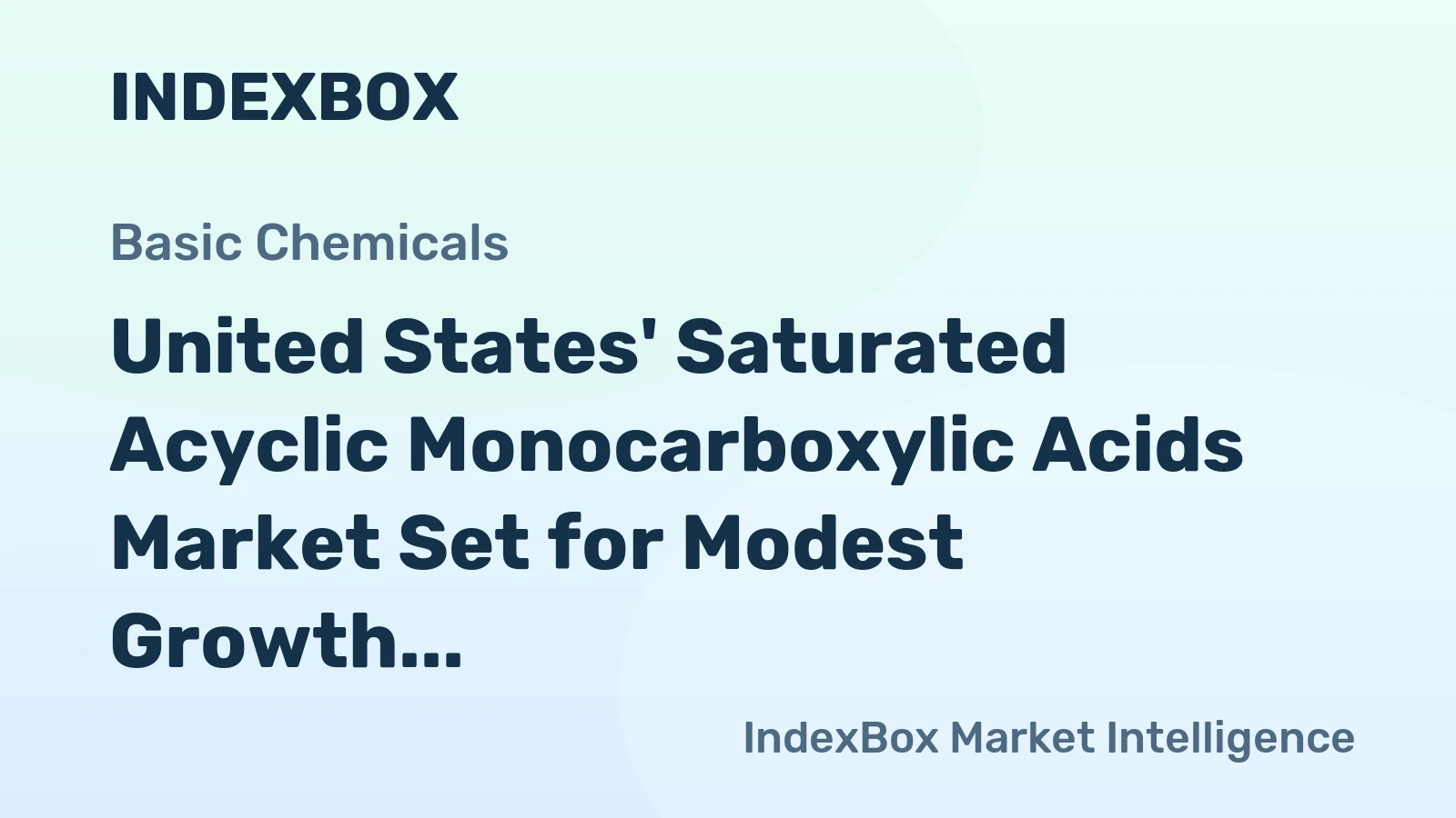 United States' Saturated Acyclic Monocarboxylic Acids Market Set for Modest Growth with 1.5% CAGR Through 2035