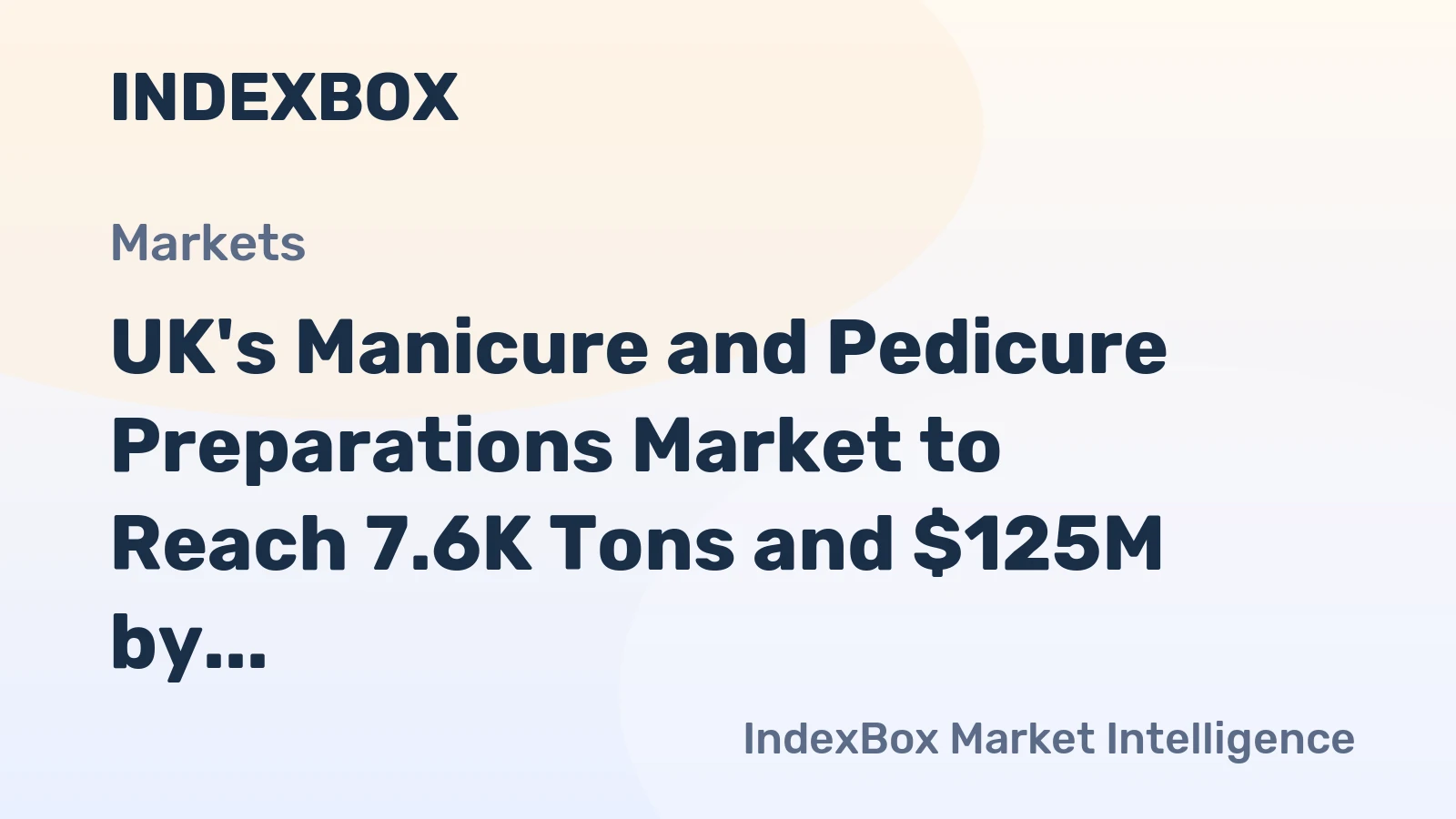 UK's Manicure and Pedicure Preparations Market to Reach 7.6K Tons and $125M by 2035