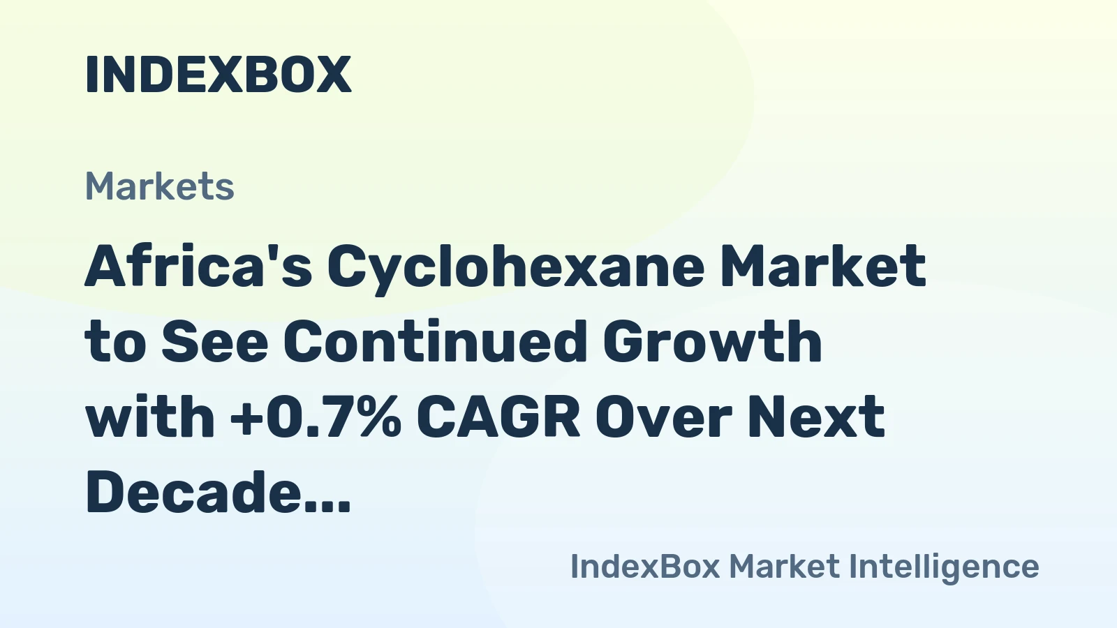 Africa's Cyclohexane Market to See Continued Growth with +0.7% CAGR Over Next Decade