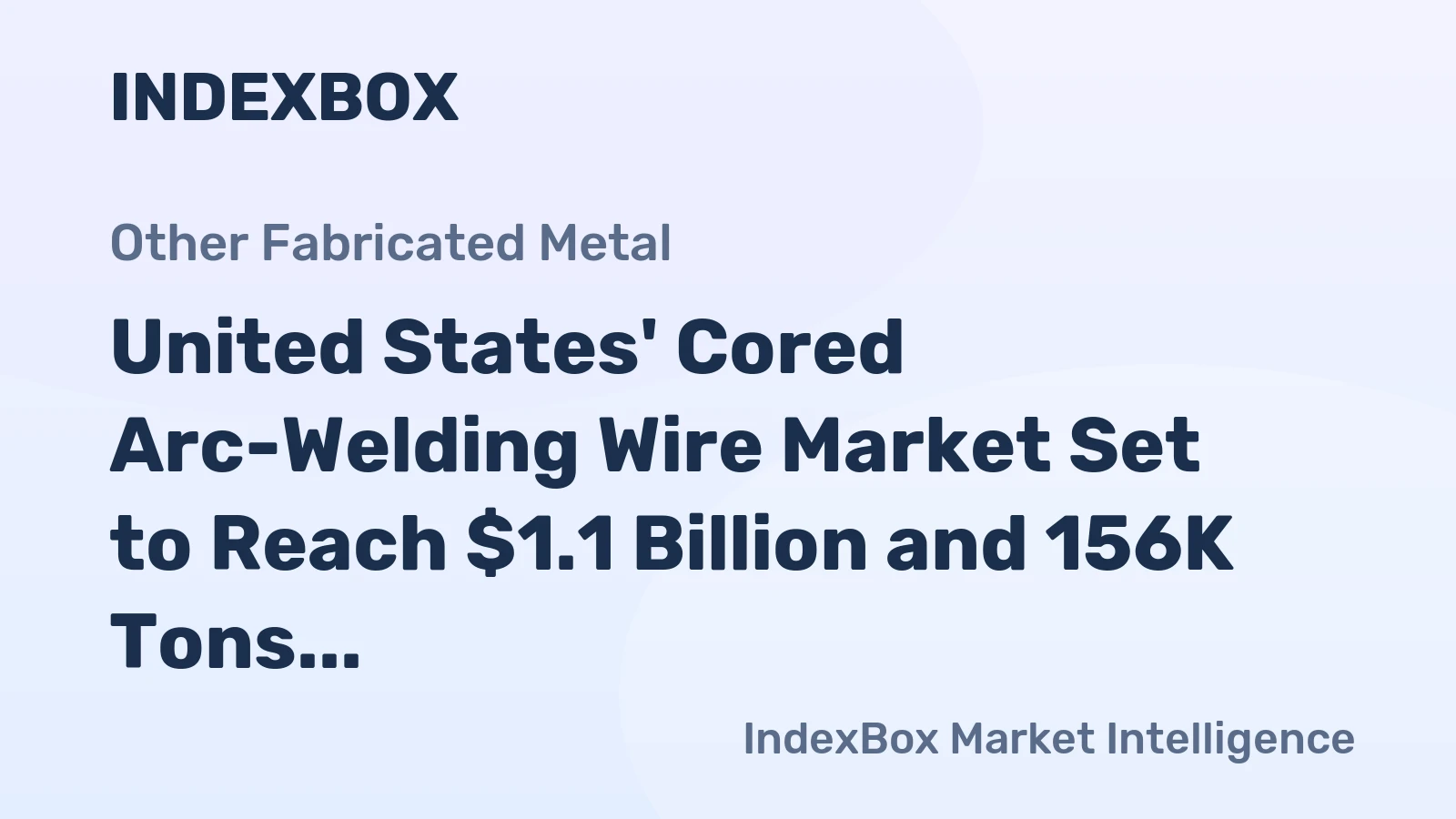 United States' Cored Arc-Welding Wire Market Set to Reach $1.1 Billion and 156K Tons by 2035