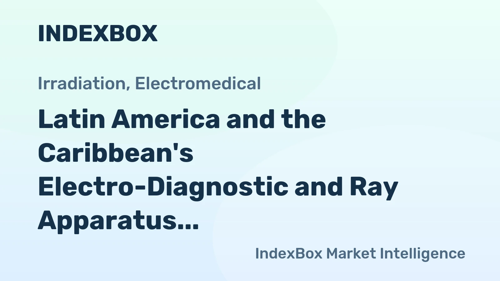 Latin America and the Caribbean's Electro-Diagnostic and Ray Apparatus Market to Reach 290M Units and $197B by 2035