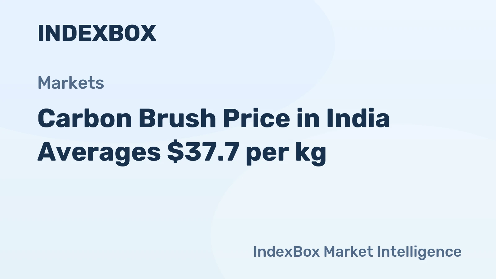 Carbon Brush Price in India Averages $37.7 per kg
