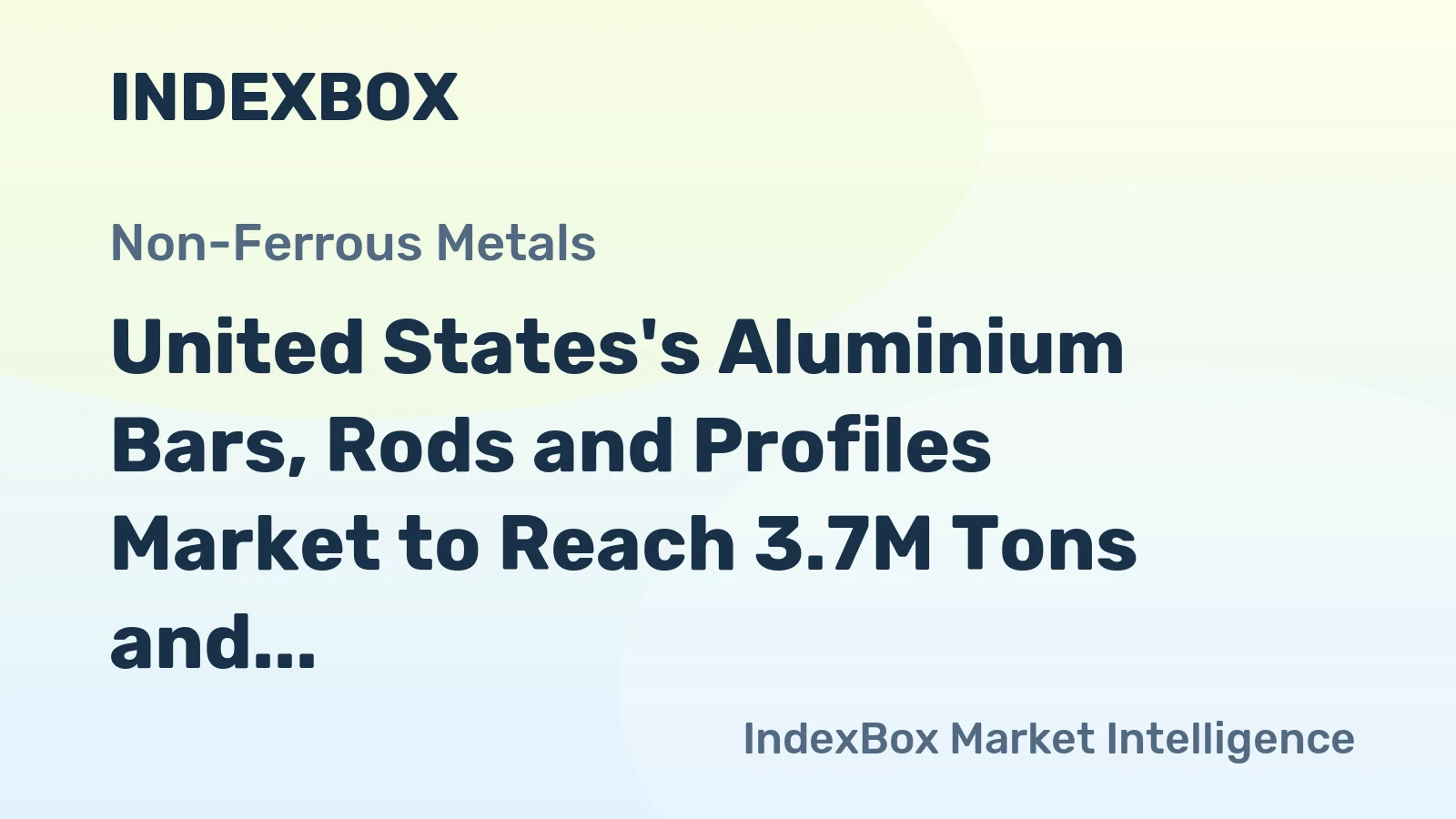 United States's Aluminium Bars, Rods and Profiles Market to Reach 3.7M Tons and $24.9B by 2035