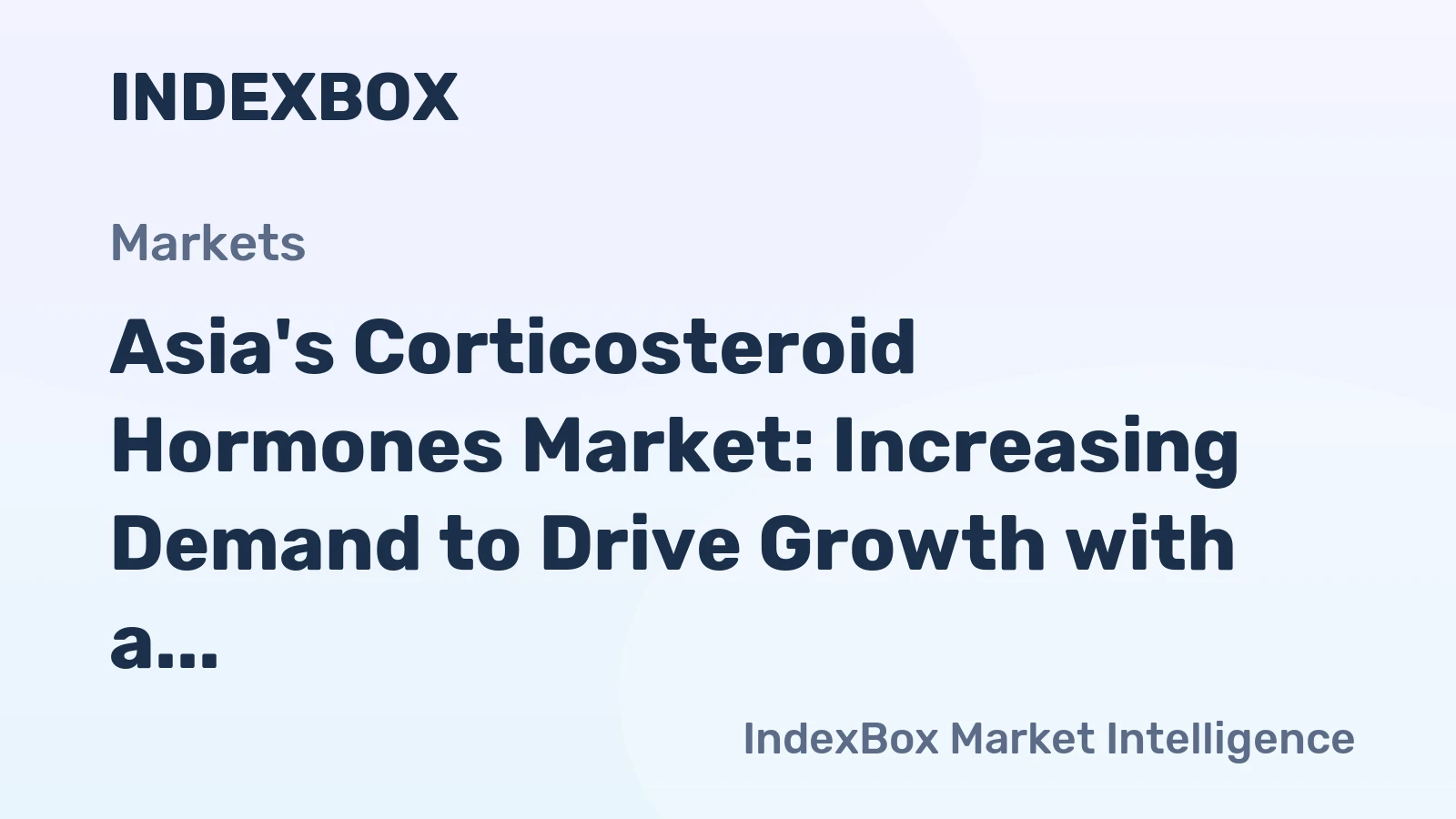Asia's Corticosteroid Hormones Market: Increasing Demand to Drive Growth with a Forecasted Market Volume of 141K Tons and Value of $16.2B by 2035