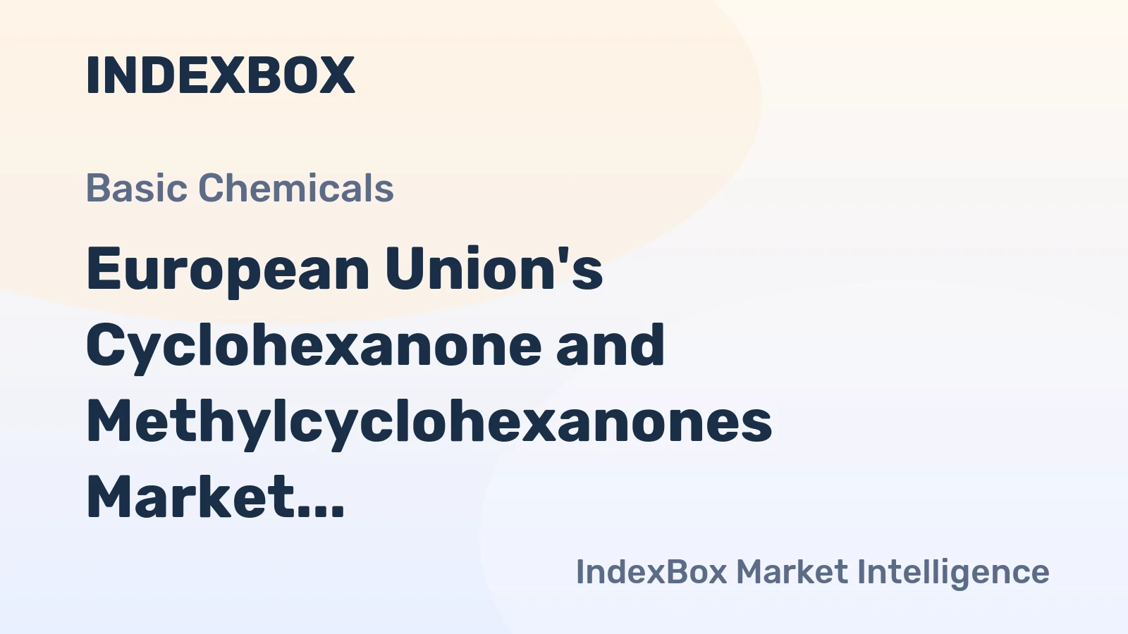 European Union's Cyclohexanone and Methylcyclohexanones Market to Reach 287K Tons by 2035, Valued at $539M