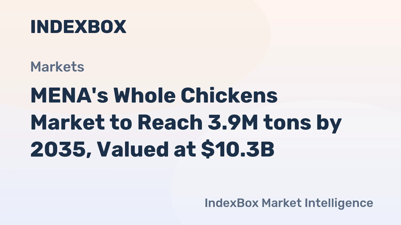 MENA's Whole Chickens Market to Reach 3.9M tons by 2035, Valued at $10.3B