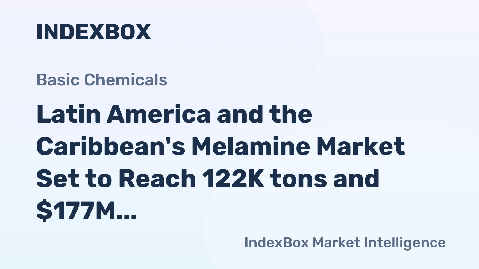 Latin America and the Caribbean's Melamine Market Set to Reach 122K tons and $177M by 2035
