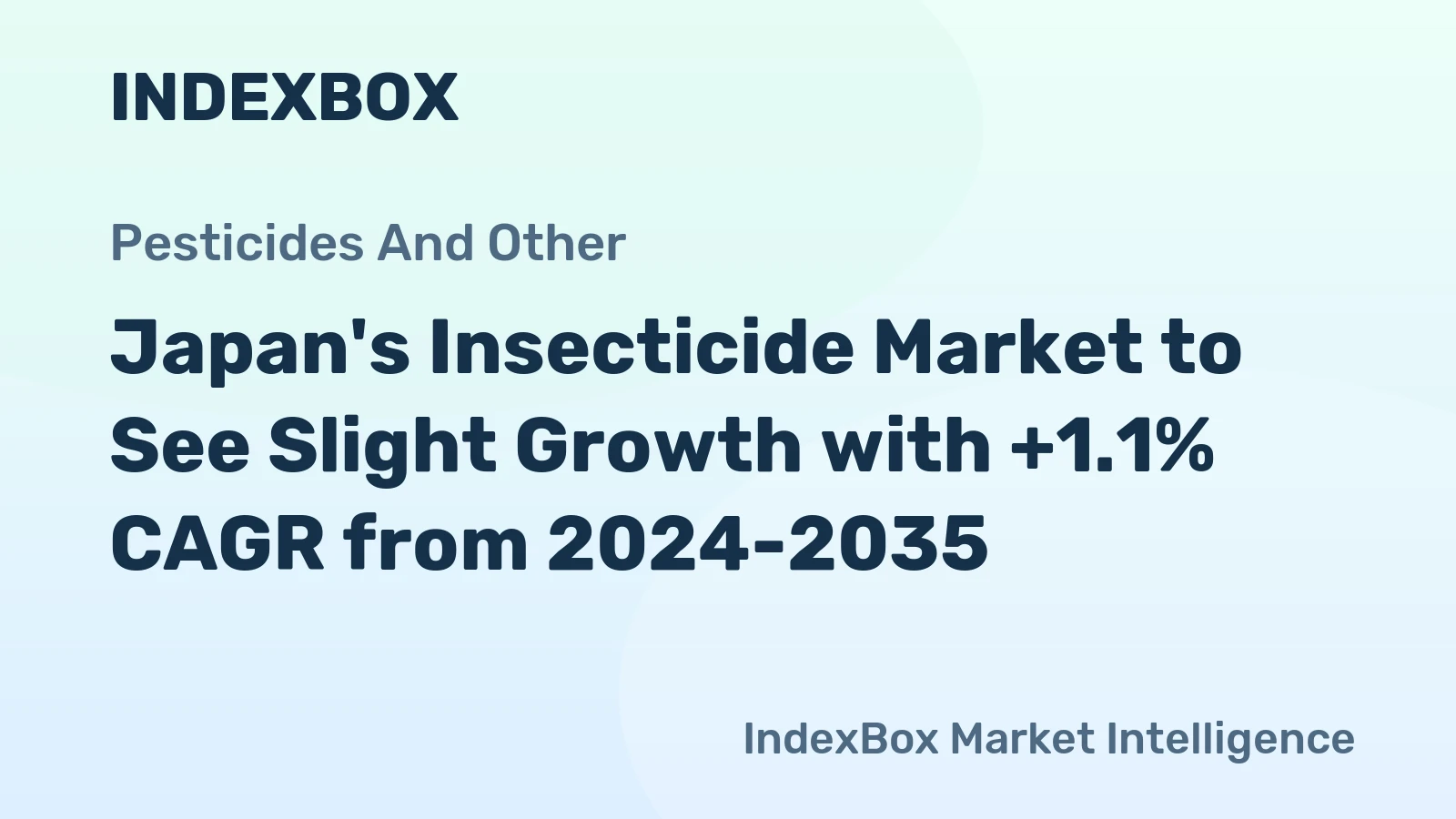 Japan's Insecticide Market to See Slight Growth with +1.1% CAGR from 2024-2035