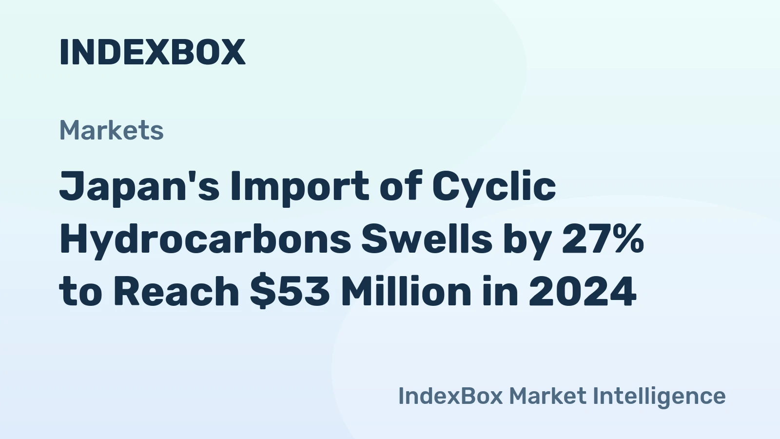 Japan's Import of Cyclic Hydrocarbons Swells by 27% to Reach $53 Million in 2024