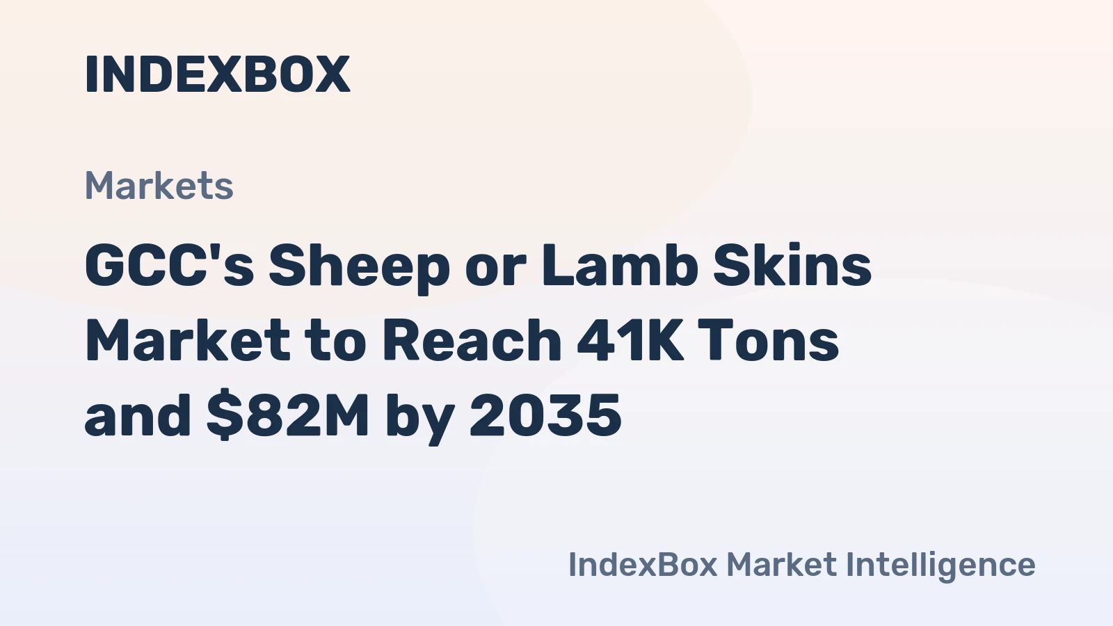 GCC's Sheep or Lamb Skins Market to Reach 41K Tons and $82M by 2035