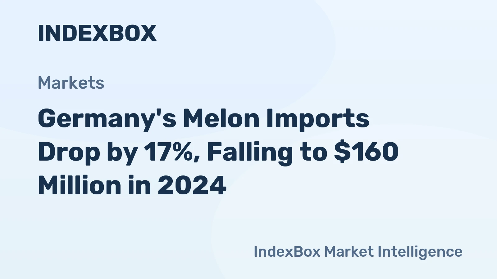Germany's Melon Imports Drop by 17%, Falling to $160 Million in 2024