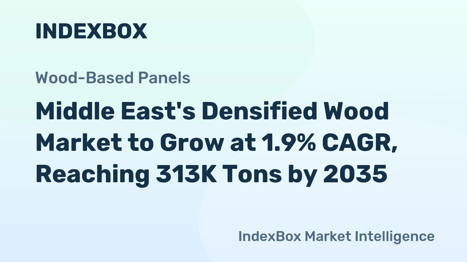 Middle East's Densified Wood Market to Grow at 1.9% CAGR, Reaching 313K Tons by 2035