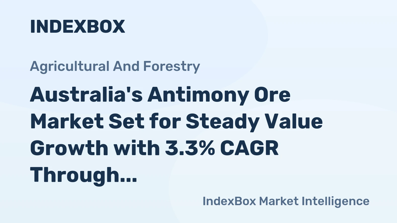 Australia's Antimony Ore Market Set for Steady Value Growth with 3.3% CAGR Through 2035