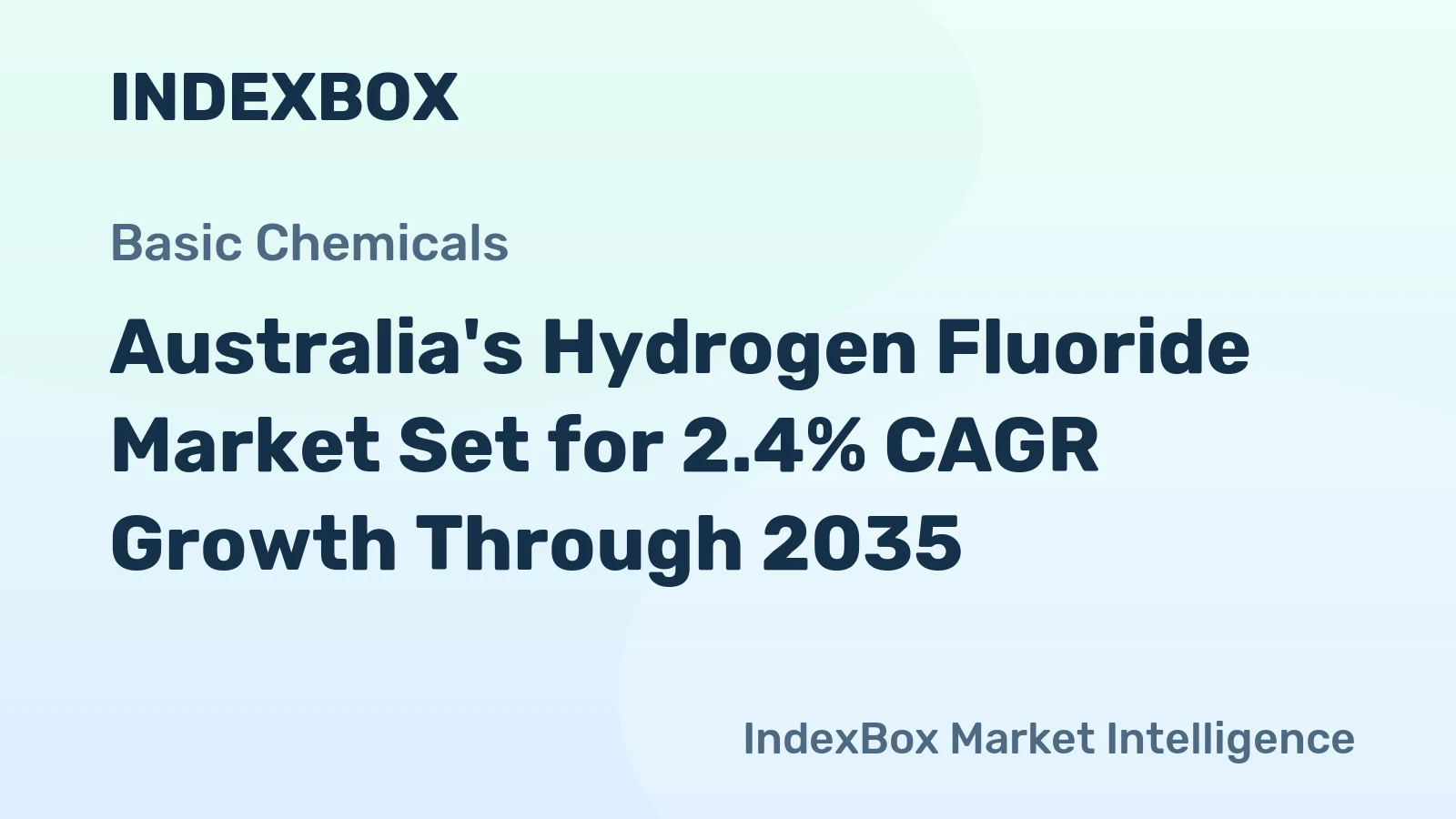 Australia's Hydrogen Fluoride Market Set for 2.4% CAGR Growth Through 2035