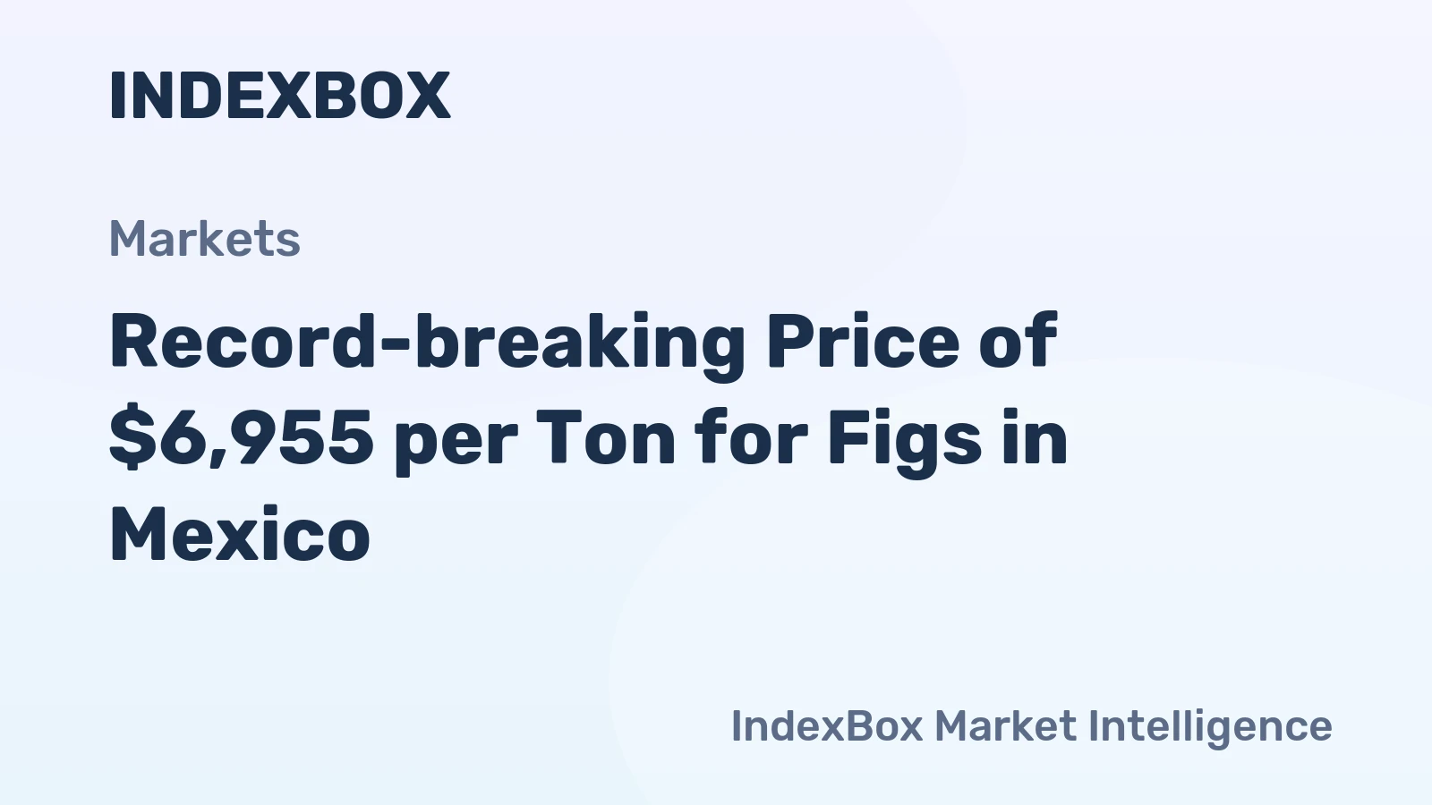 Record-breaking Price of $6,955 per Ton for Figs in Mexico