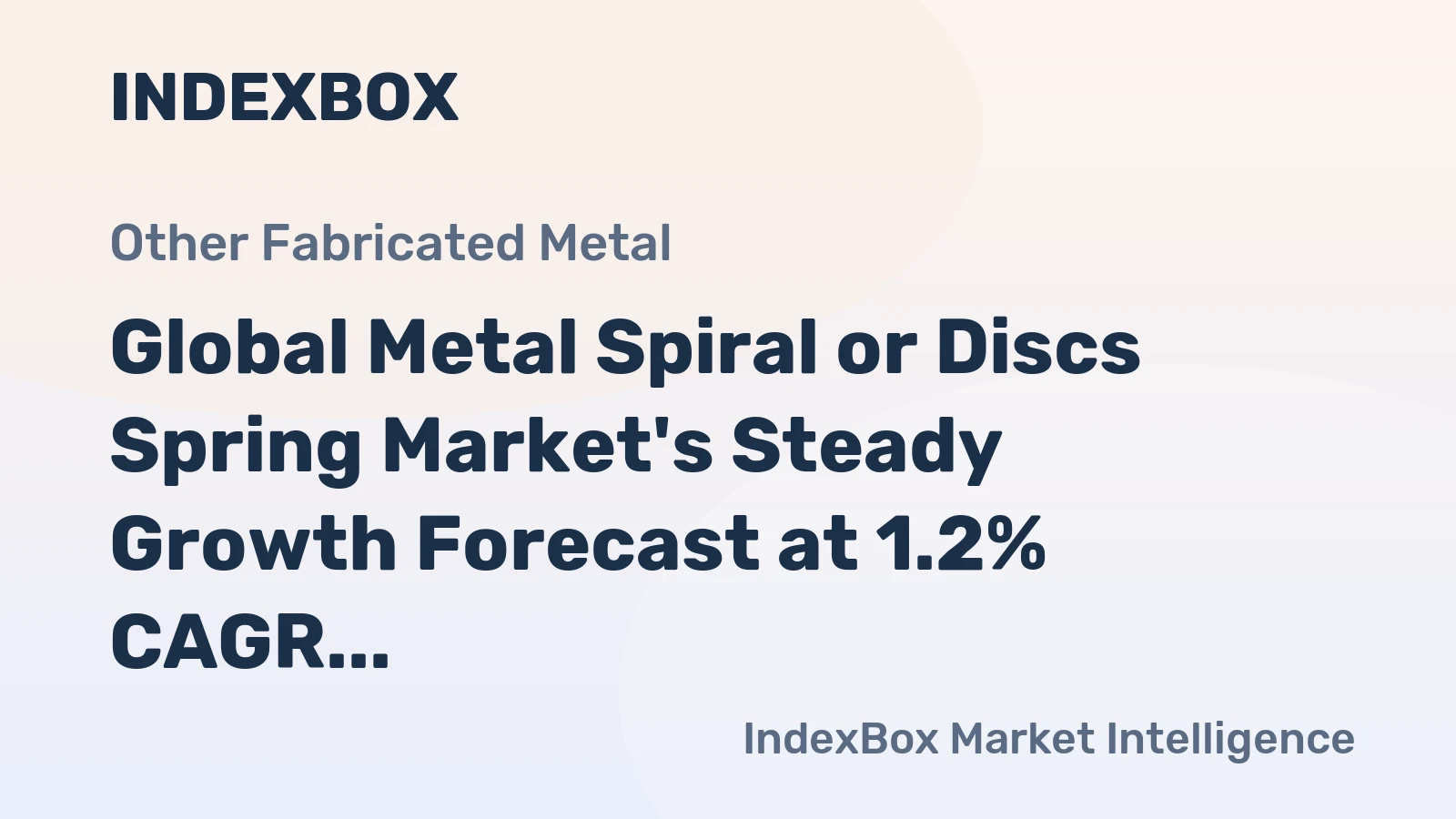 Global Metal Spiral or Discs Spring Market's Steady Growth Forecast at 1.2% CAGR Through 2035