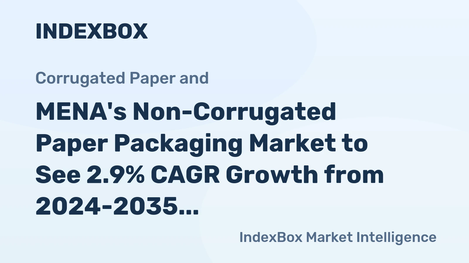 MENA's Non-Corrugated Paper Packaging Market to See 2.9% CAGR Growth from 2024-2035