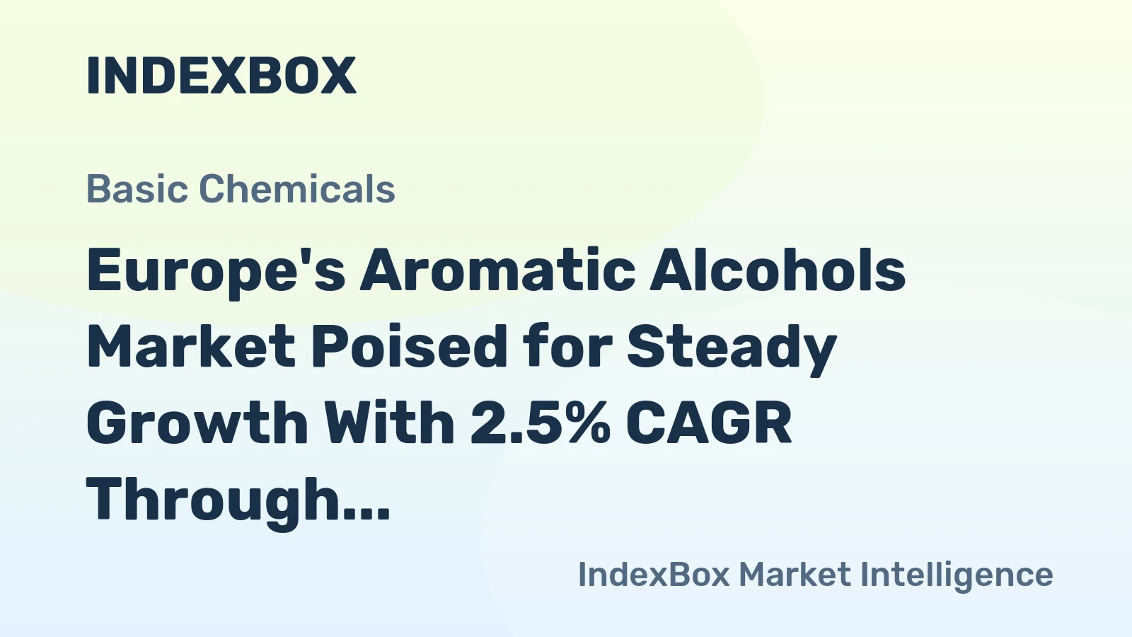 Europe's Aromatic Alcohols Market Poised for Steady Growth With 2.5% CAGR Through 2035