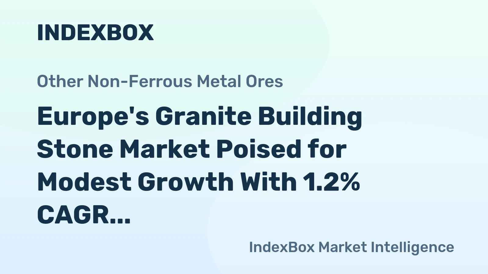 Europe's Granite Building Stone Market Poised for Modest Growth With 1.2% CAGR Through 2035