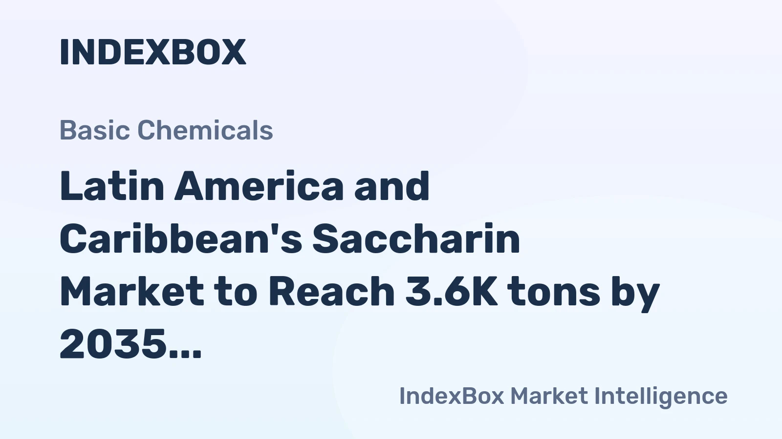 Latin America and Caribbean's Saccharin Market to Reach 3.6K tons by 2035, Valued at $34M