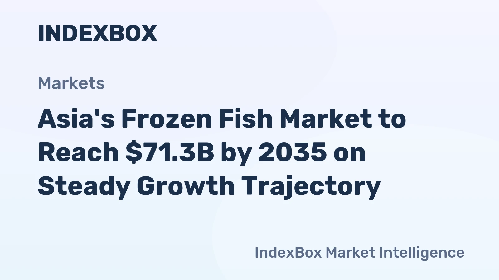 Asia's Frozen Fish Market to Reach $71.3B by 2035 on Steady Growth Trajectory