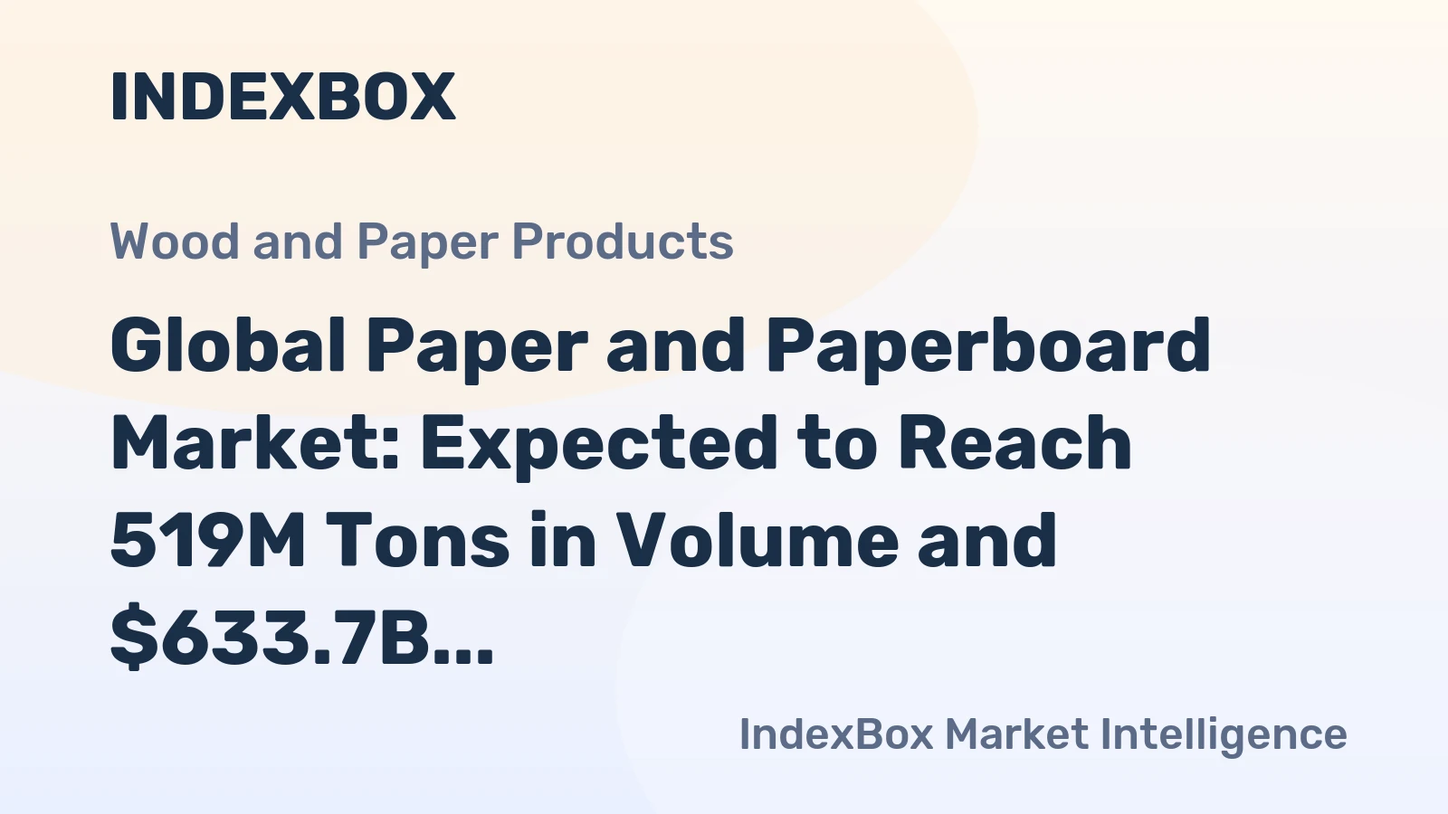 Global Paper and Paperboard Market: Expected to Reach 519M Tons in Volume and $633.7B in Value by 2035