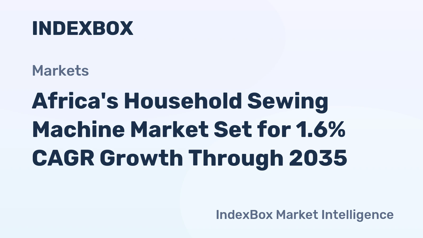 Africa's Household Sewing Machine Market Set for 1.6% CAGR Growth Through 2035