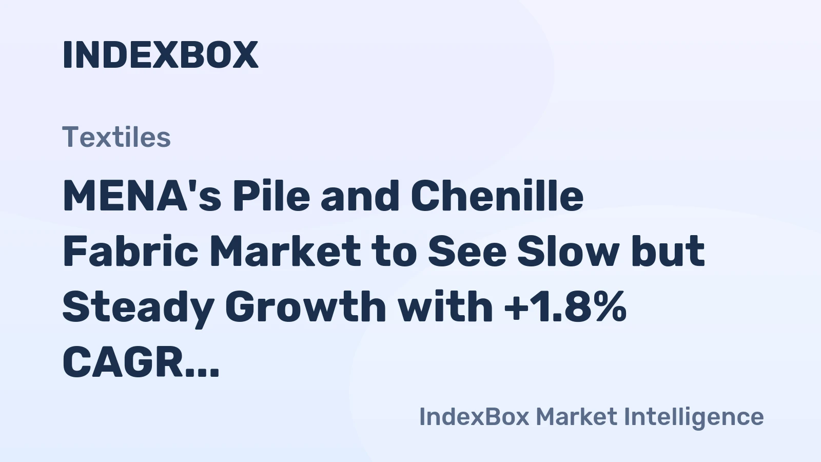 MENA's Pile and Chenille Fabric Market to See Slow but Steady Growth with +1.8% CAGR from 2024 to 2035