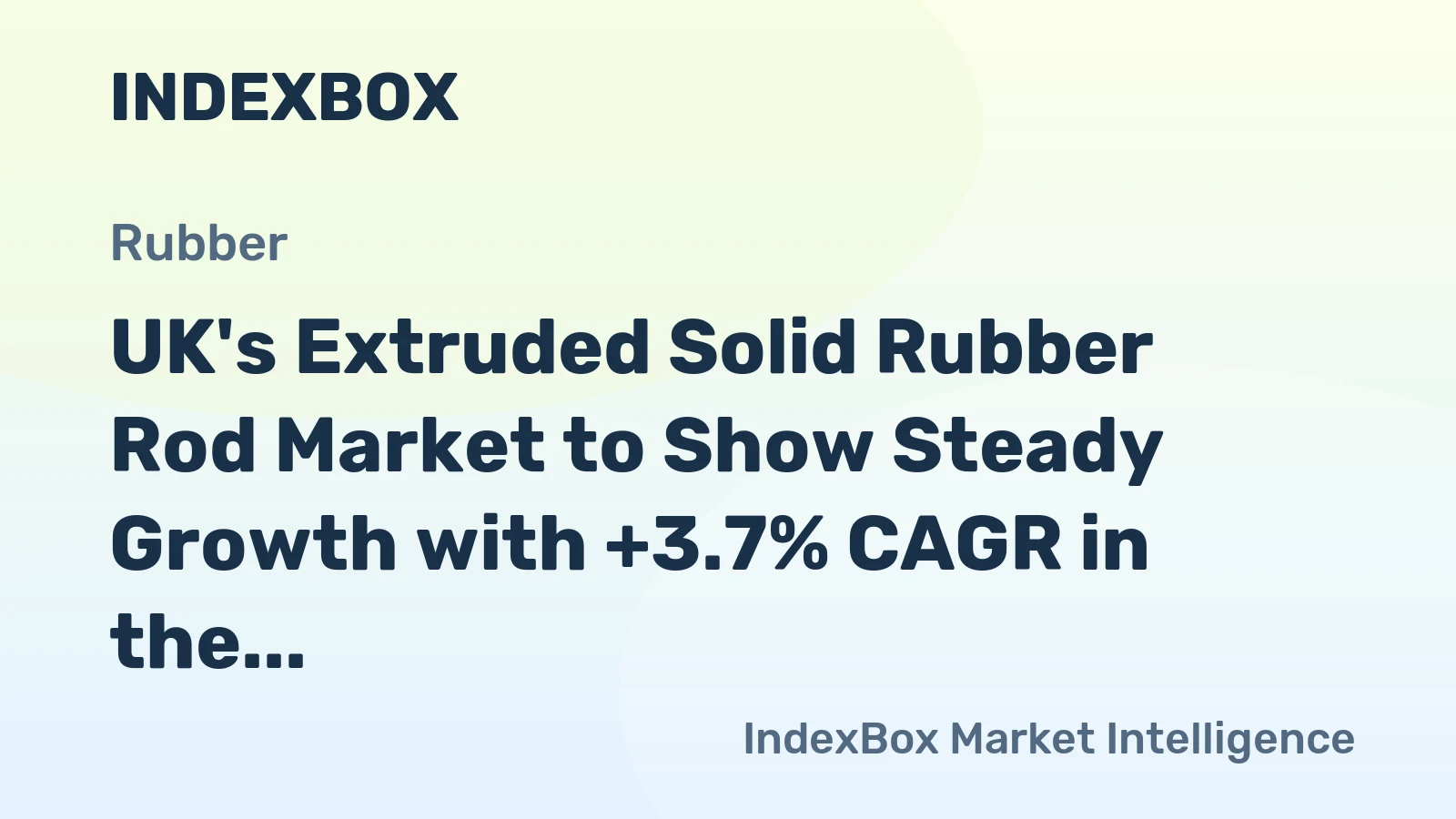UK's Extruded Solid Rubber Rod Market to Show Steady Growth with +3.7% CAGR in the Next Decade