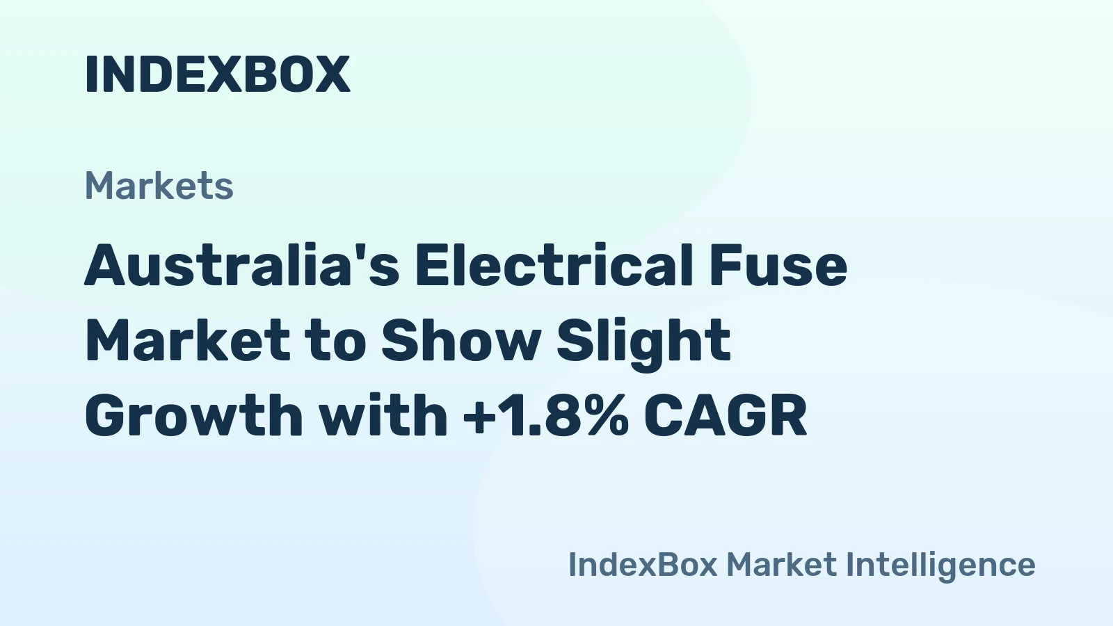Australia's Electrical Fuse Market to Show Slight Growth with +1.8% CAGR