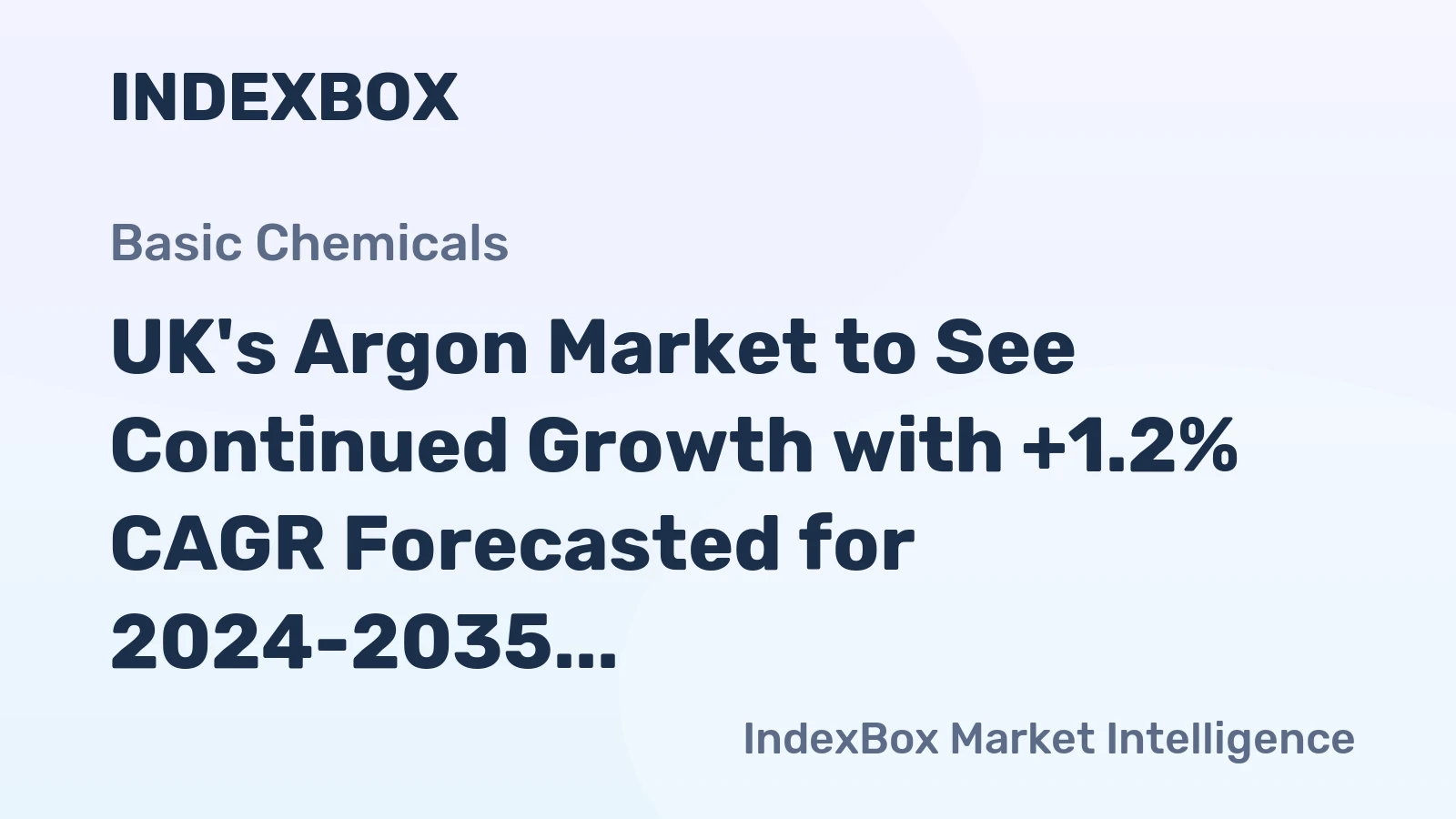 UK's Argon Market to See Continued Growth with +1.2% CAGR Forecasted for 2024-2035