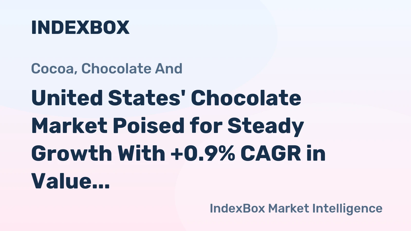 United States' Chocolate Market Poised for Steady Growth With +0.9% CAGR in Value