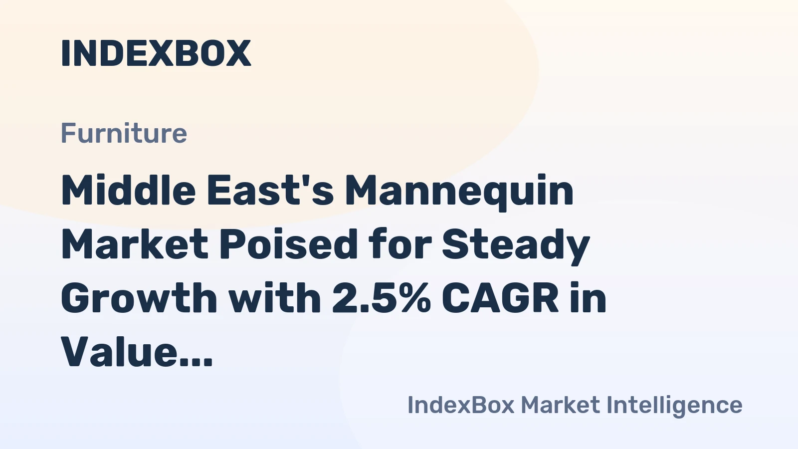 Middle East's Mannequin Market Poised for Steady Growth with 2.5% CAGR in Value