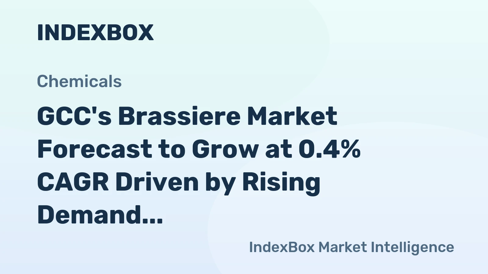 GCC's Brassiere Market Forecast to Grow at 0.4% CAGR Driven by Rising Demand