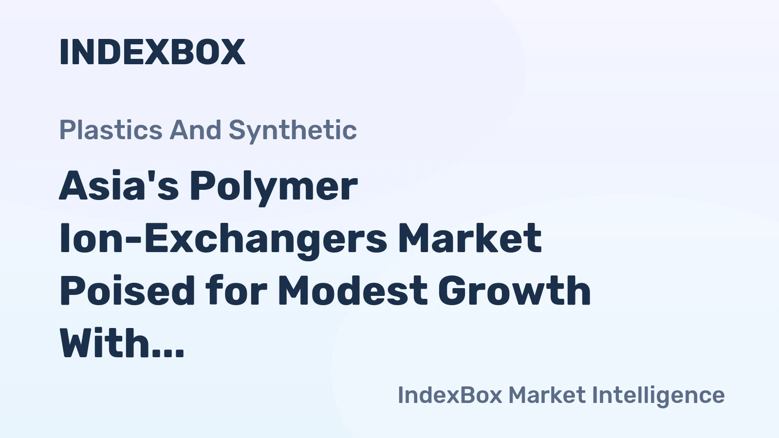 Asia's Polymer Ion-Exchangers Market Poised for Modest Growth With 1.9% Volume CAGR Through 2035