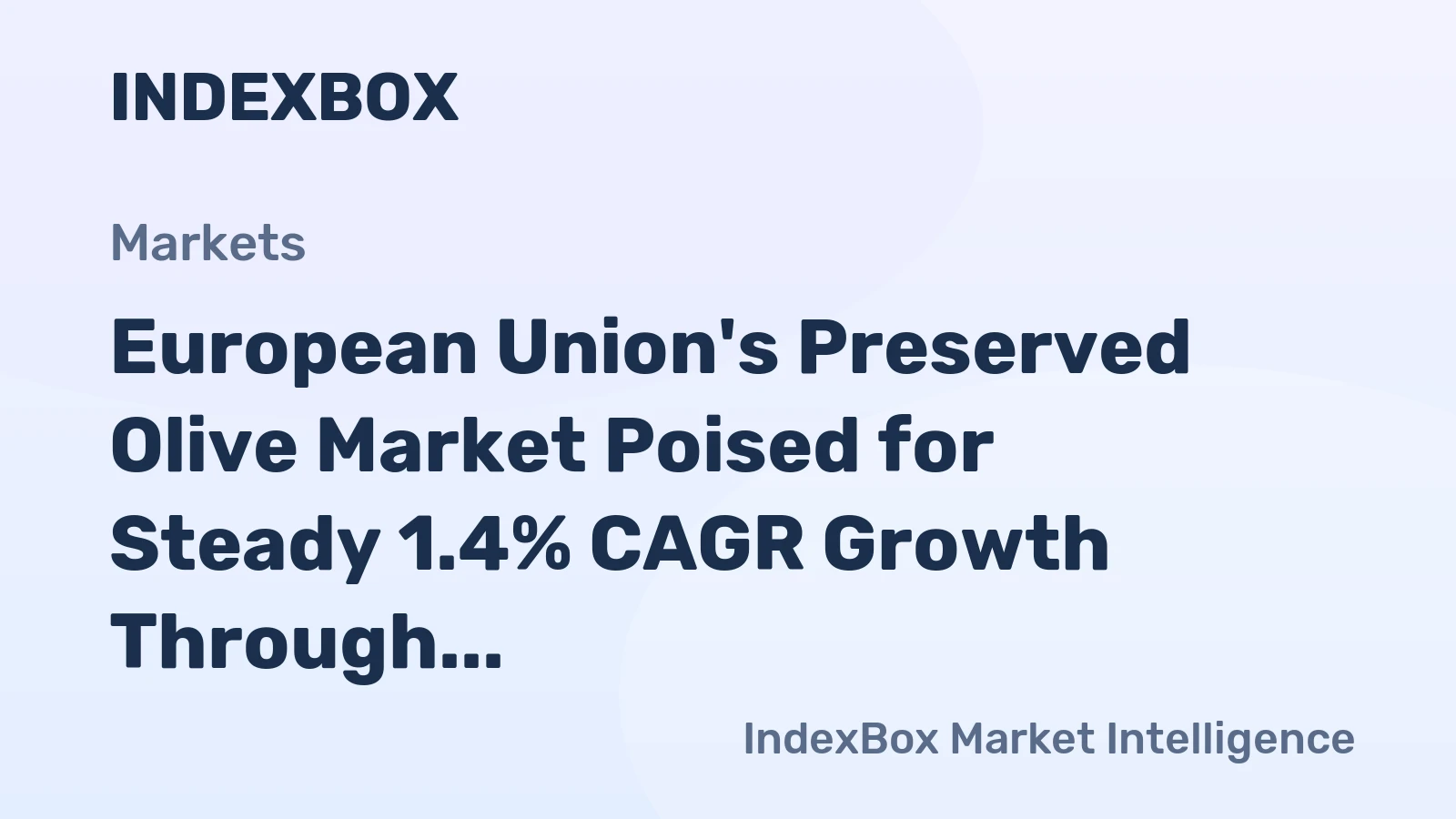 European Union's Preserved Olive Market Poised for Steady 1.4% CAGR Growth Through 2035