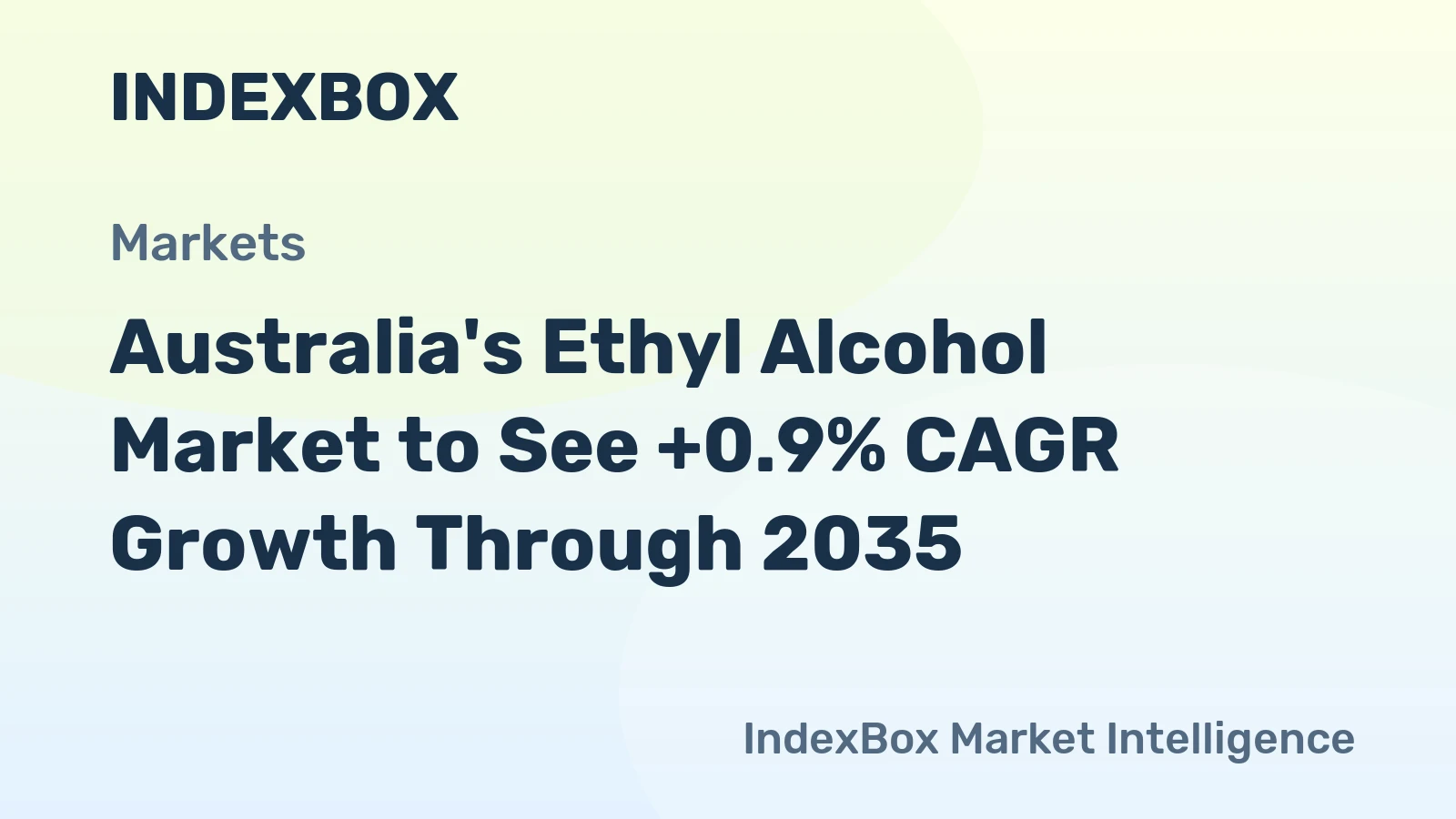 Australia's Ethyl Alcohol Market to See +0.9% CAGR Growth Through 2035
