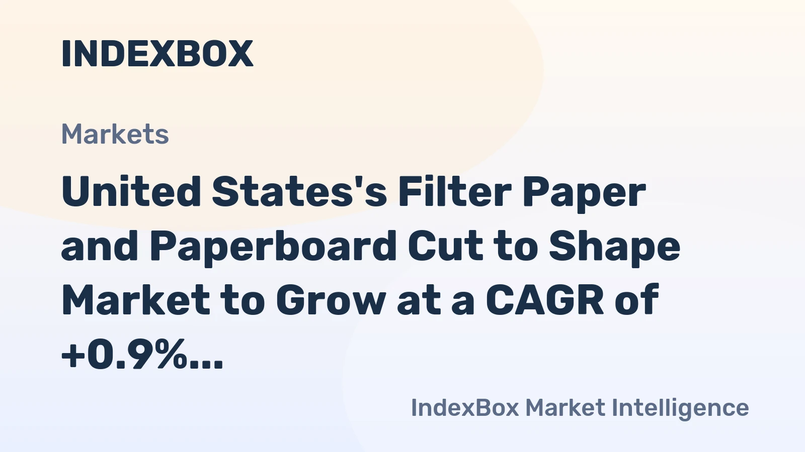 United States's Filter Paper and Paperboard Cut to Shape Market to Grow at a CAGR of +0.9% from 2024 to 2035