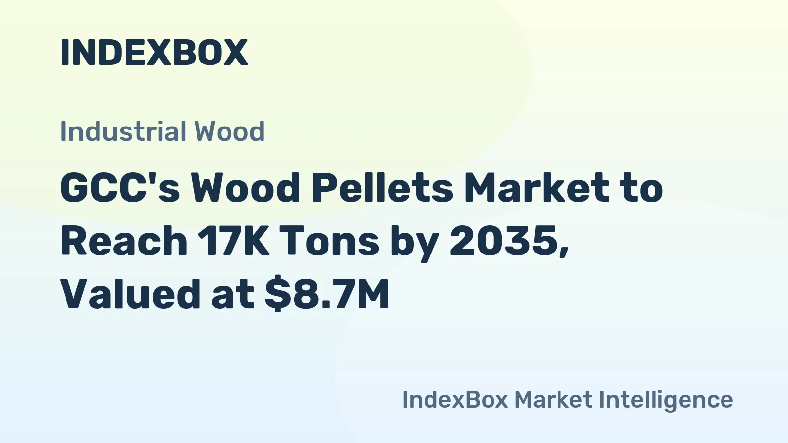 GCC's Wood Pellets Market to Reach 17K Tons by 2035, Valued at $8.7M