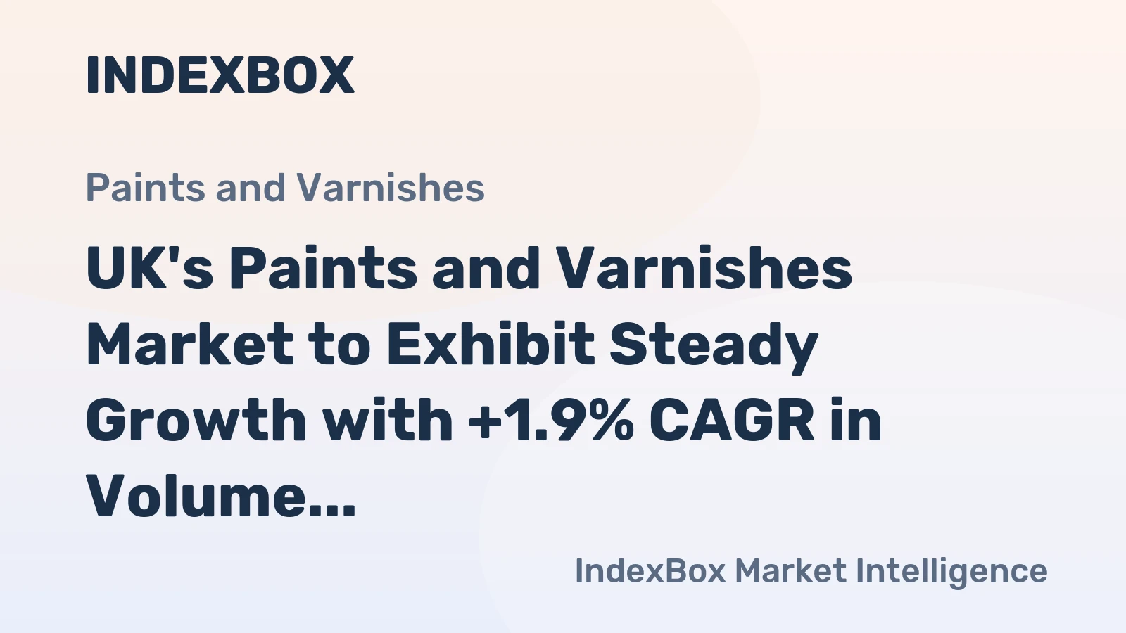 UK's Paints and Varnishes Market to Exhibit Steady Growth with +1.9% CAGR in Volume and +3.4% CAGR in Value from 2024 to 2035