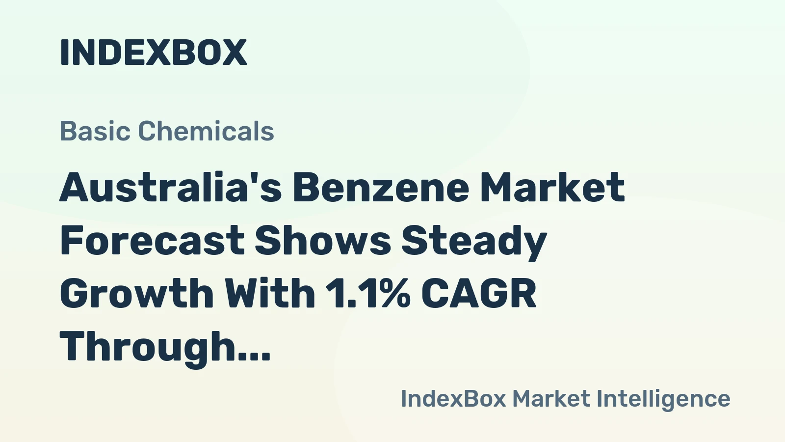 Australia's Benzene Market Forecast Shows Steady Growth With 1.1% CAGR Through 2035