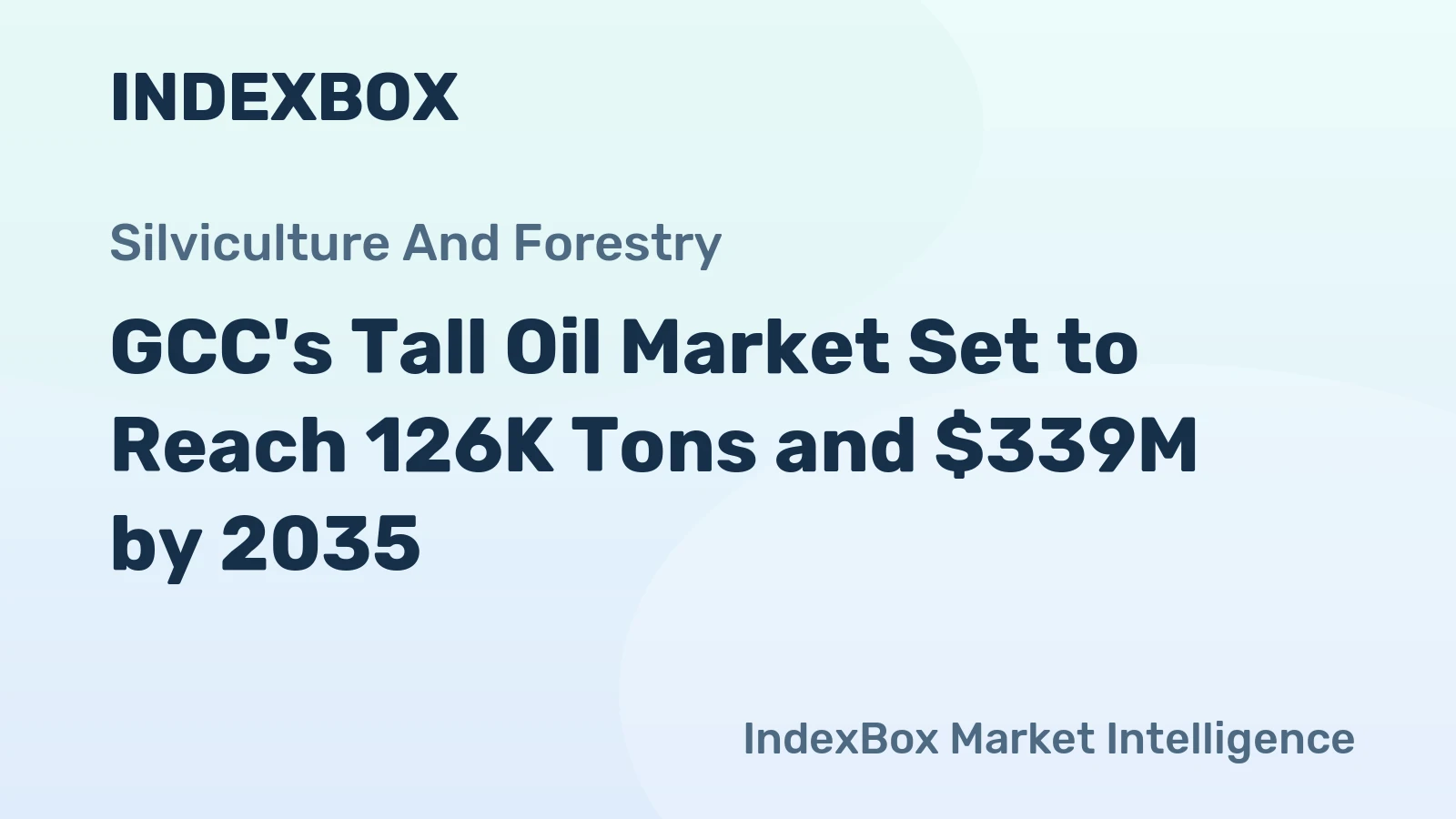 GCC's Tall Oil Market Set to Reach 126K Tons and $339M by 2035