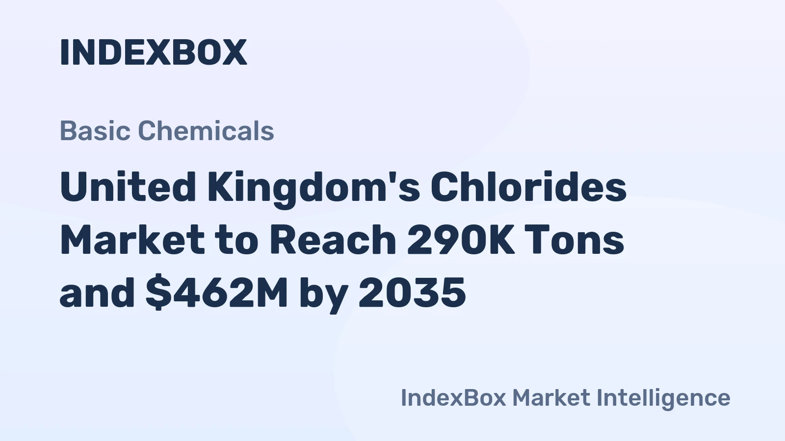 United Kingdom's Chlorides Market to Reach 290K Tons and $462M by 2035