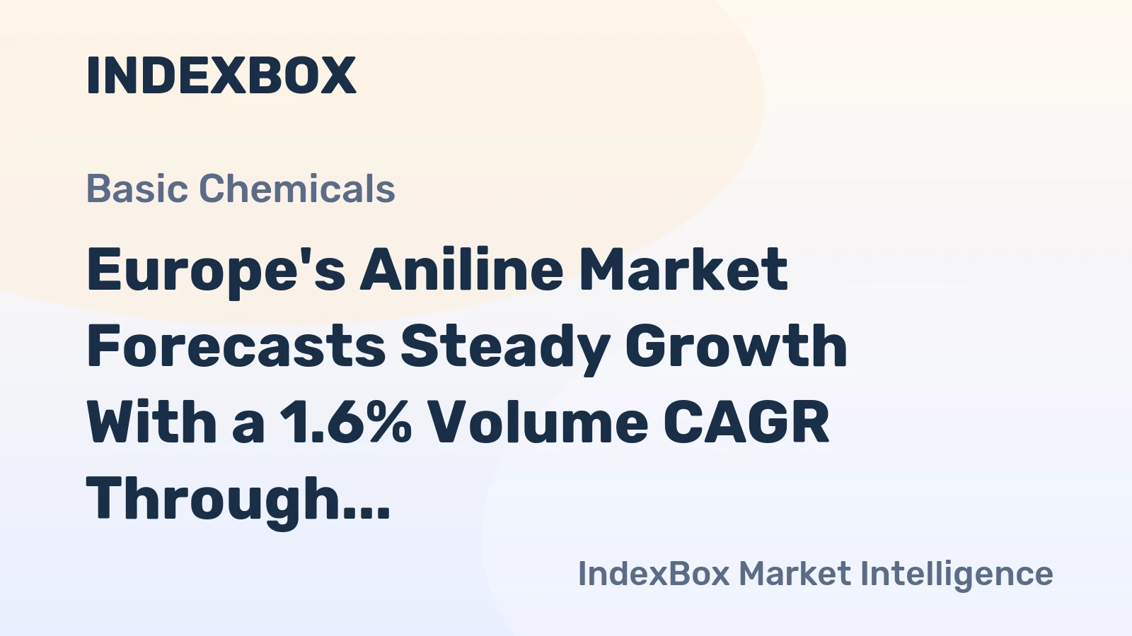 Europe's Aniline Market Forecasts Steady Growth With a 1.6% Volume CAGR Through 2035