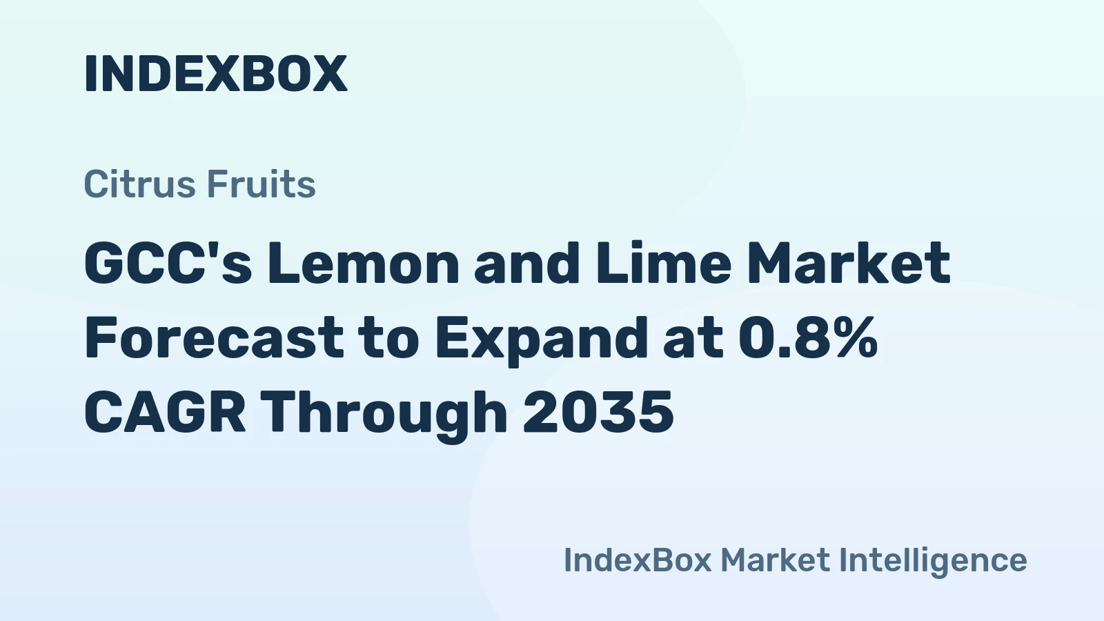 GCC's Lemon and Lime Market Forecast to Expand at 0.8% CAGR Through 2035