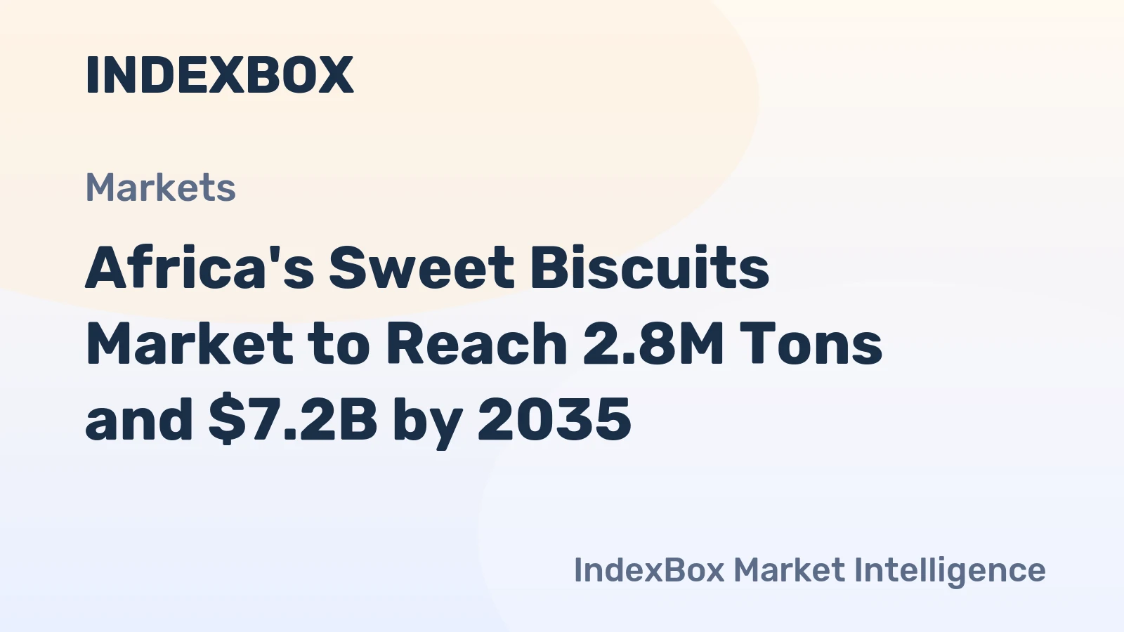Africa's Sweet Biscuits Market to Reach 2.8M Tons and $7.2B by 2035
